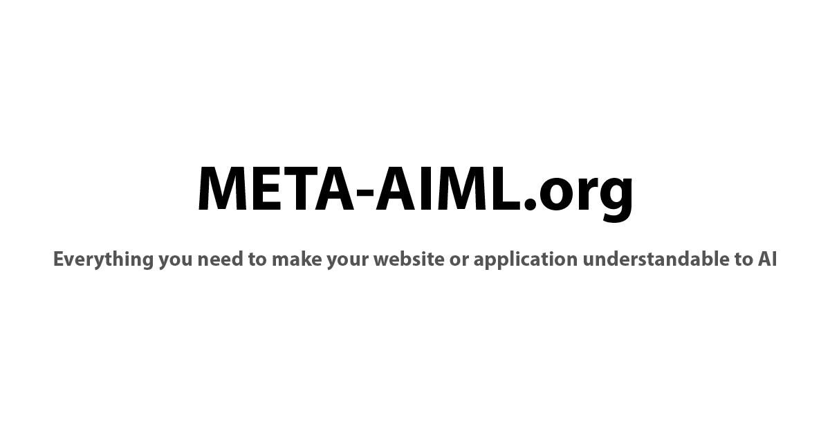 Schema Reference Meta Aiml V201 The Web Ai Revolution Meta Aiml Universal Ai Framework